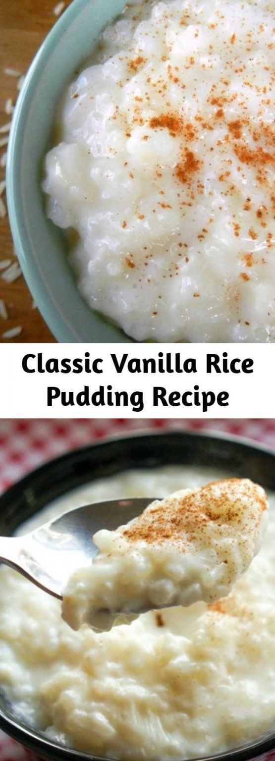 Classic Vanilla Rice Pudding Recipe – 9am Chef