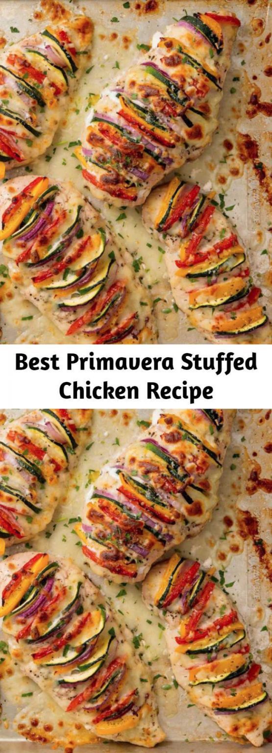 Best Primavera Stuffed Chicken Recipe - 9am Chef
