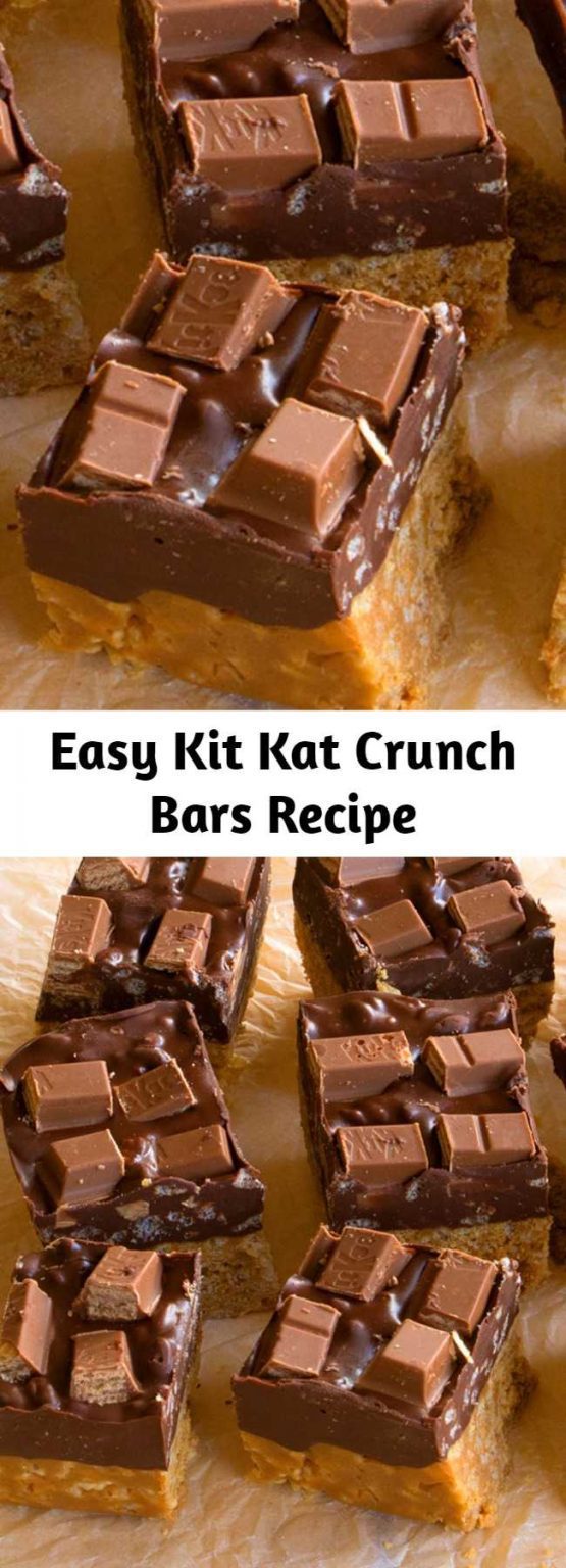 Easy Kit Kat Crunch Bars Recipe - 9am Chef