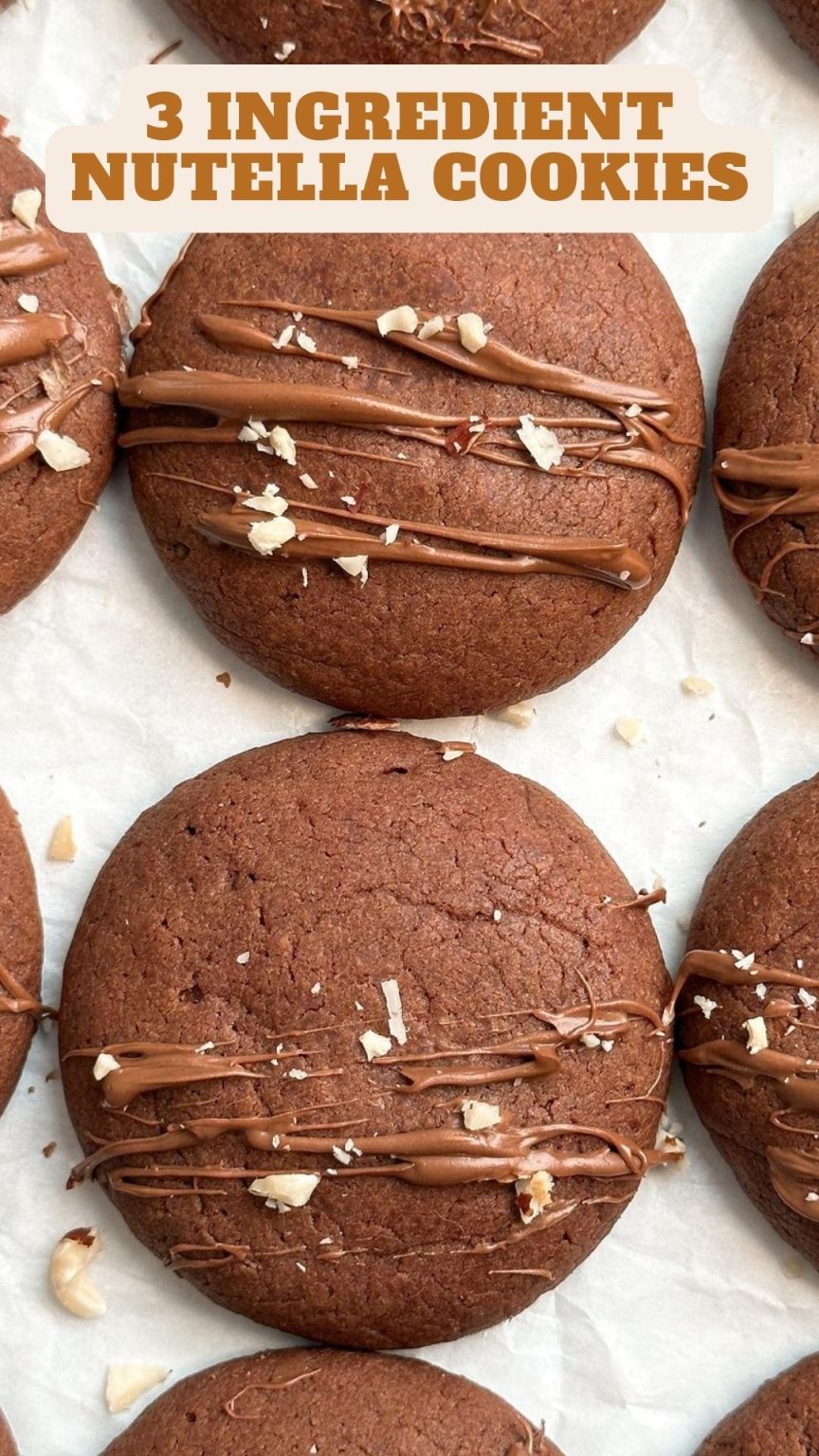 3 Ingredient Nutella Cookies - 9am Chef