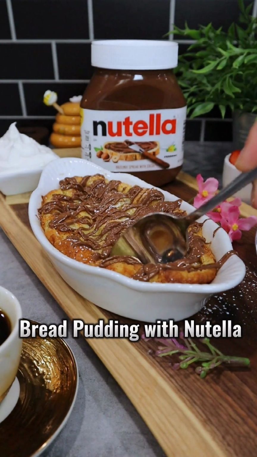 Bread Pudding With Nutella – 9am Chef