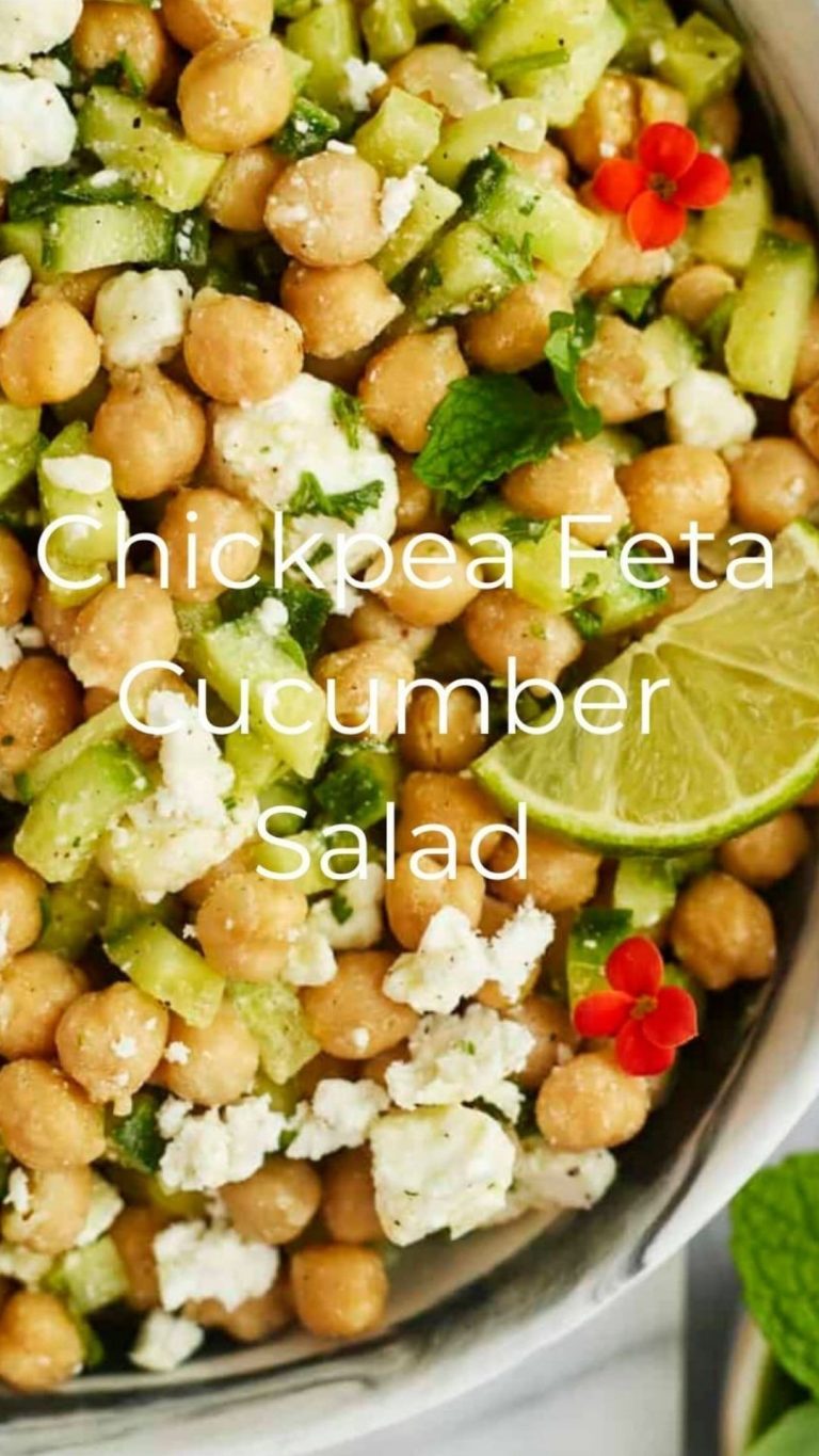 Chickpea Cucumber Feta Salad 9am Chef