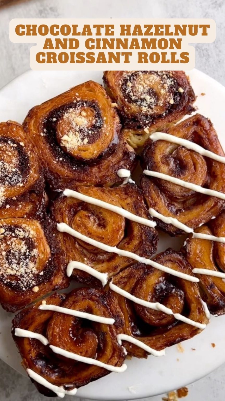 Chocolate Hazelnut and Cinnamon Croissant Rolls - 9am Chef