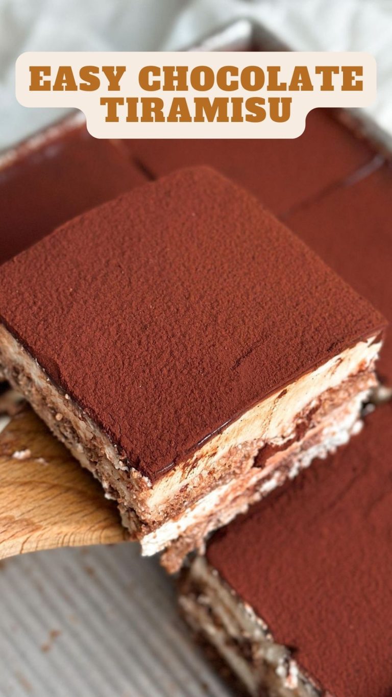 Easy Chocolate Tiramisu - 9am Chef