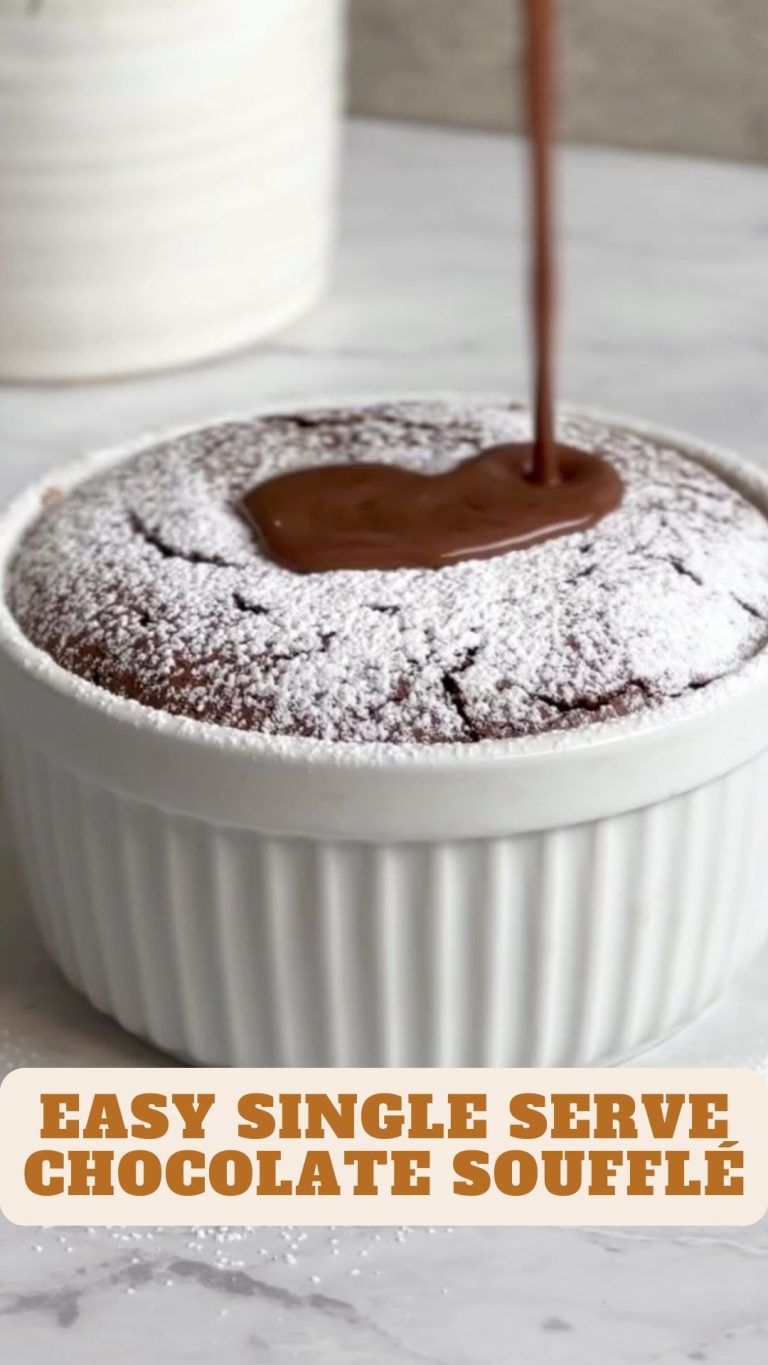 Easy Single Serve Chocolate Soufflé - 9am Chef