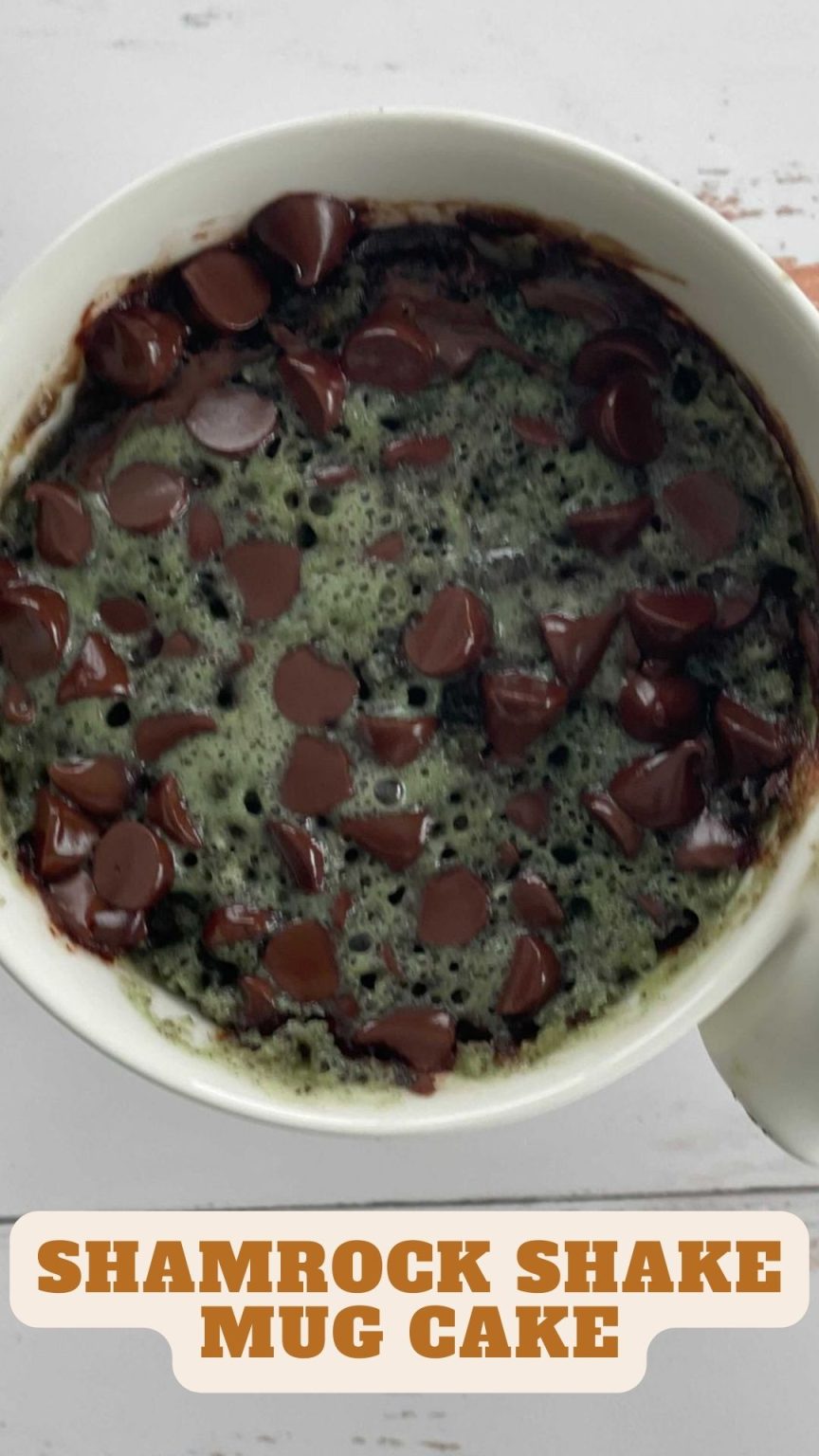 Shamrock Shake Mug Cake - 9am Chef