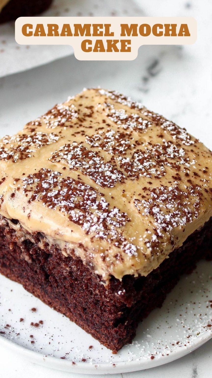 Caramel Mocha Cake - 9am Chef