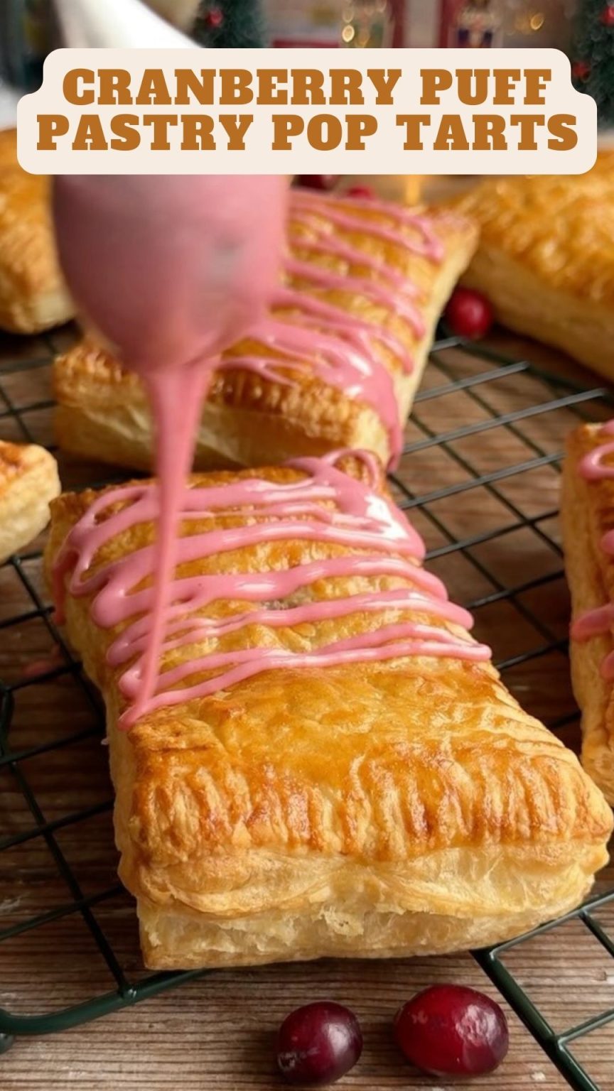 Cranberry Puff Pastry Pop Tarts - 9am Chef