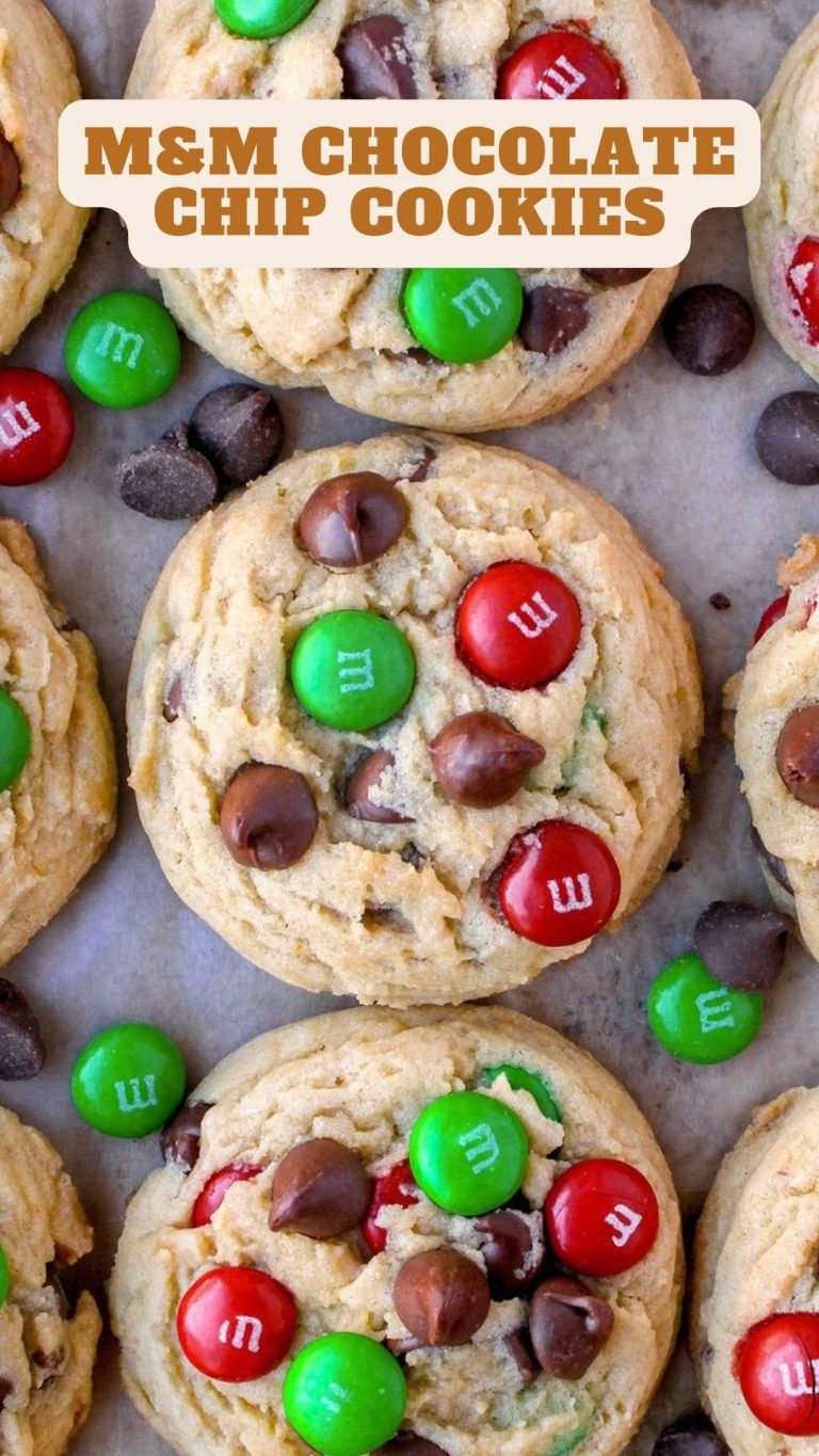 M&M Chocolate Chip Cookies - 9am Chef