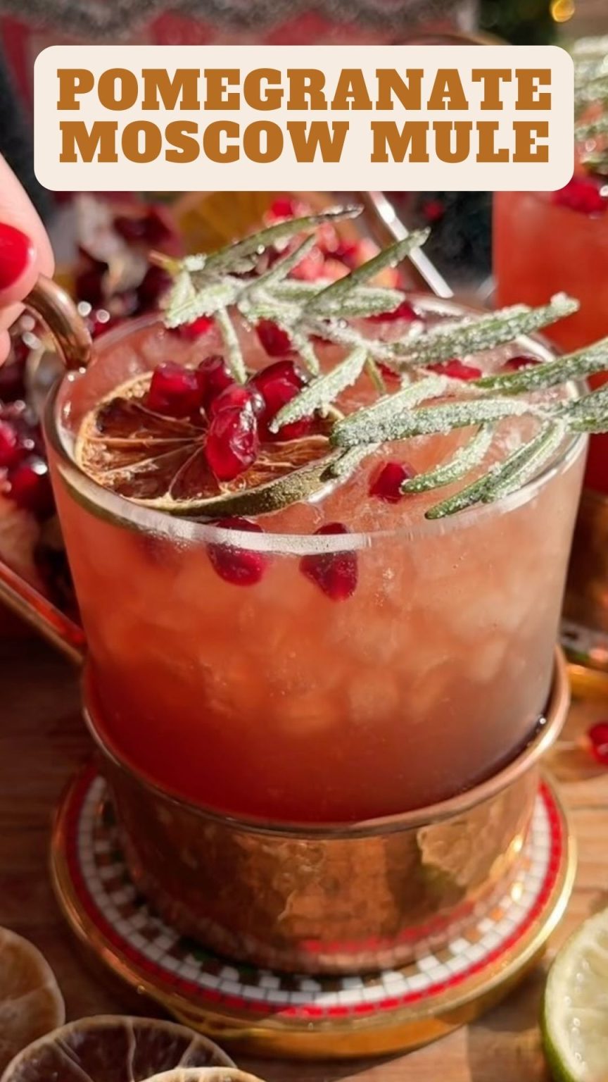Pomegranate Moscow Mule - 9am Chef