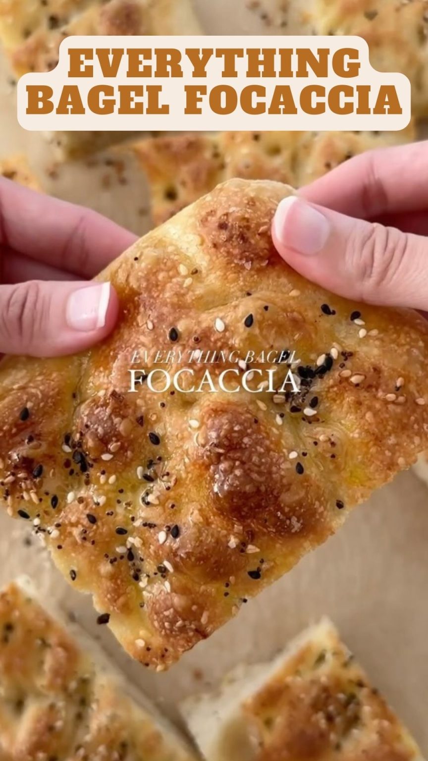 Everything Bagel Focaccia - 9am Chef