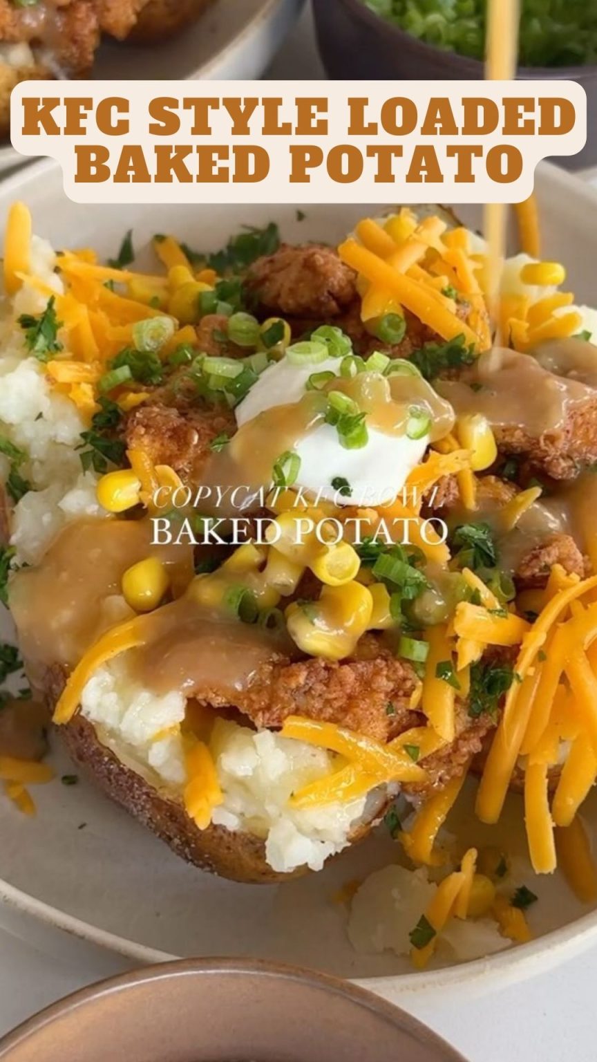 KFC Style Loaded Baked Potato – 9am Chef