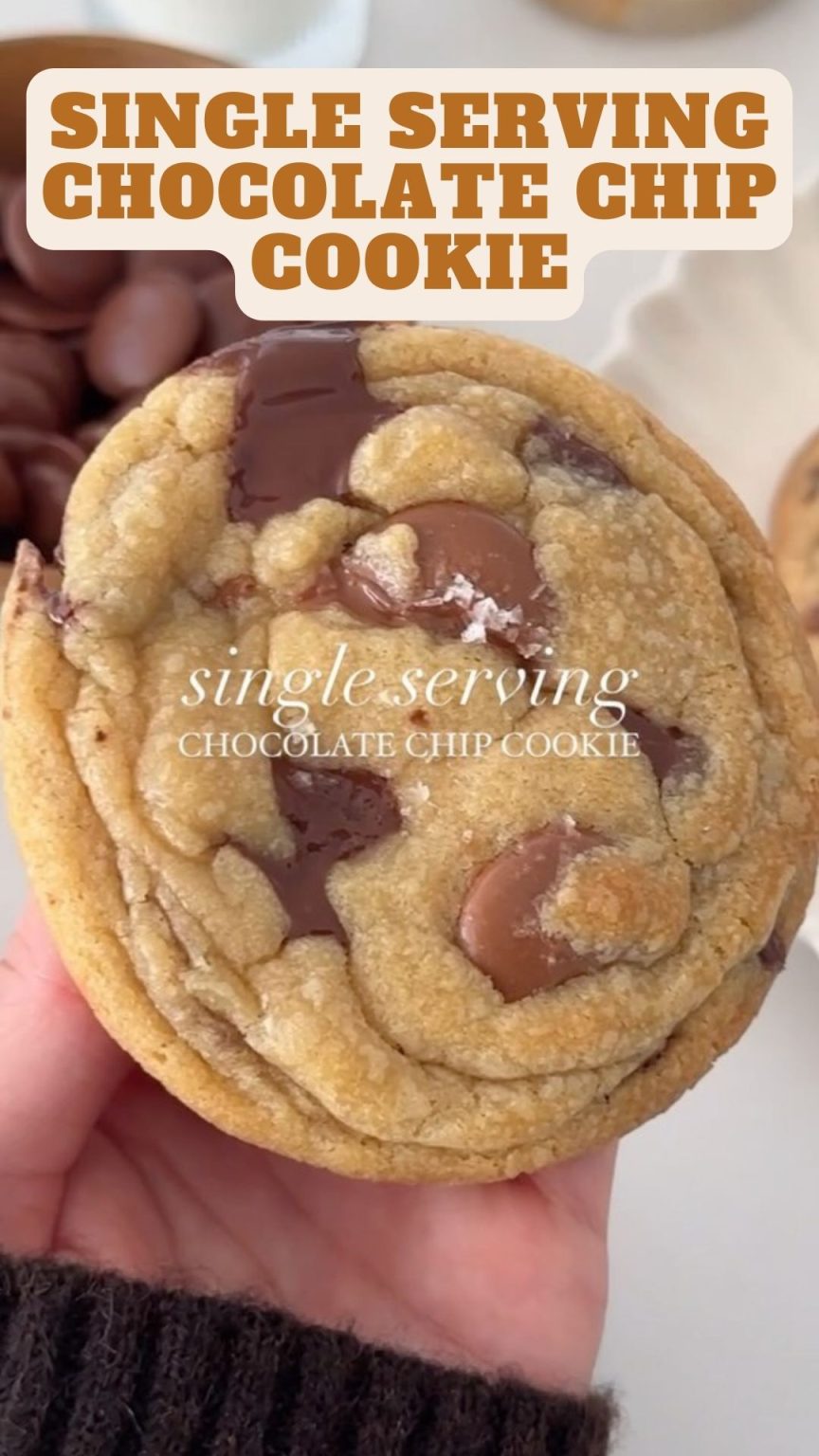 Single serving Chocolate Chip Cookie - 9am Chef