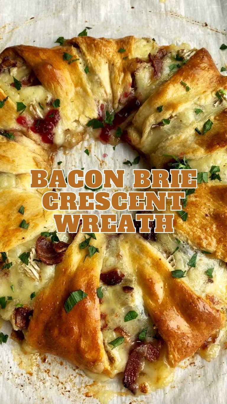 Bacon Brie Crescent Wreath - 9am Chef