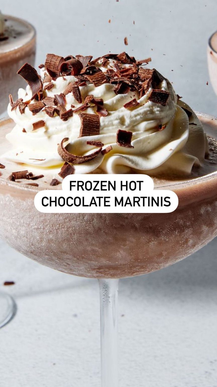 Frozen Hot Chocolate Martini 9am Chef