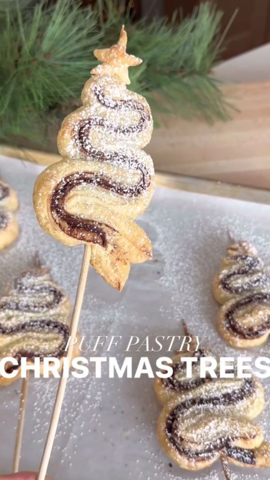 Puff Pastry Christmas Trees - 9am Chef