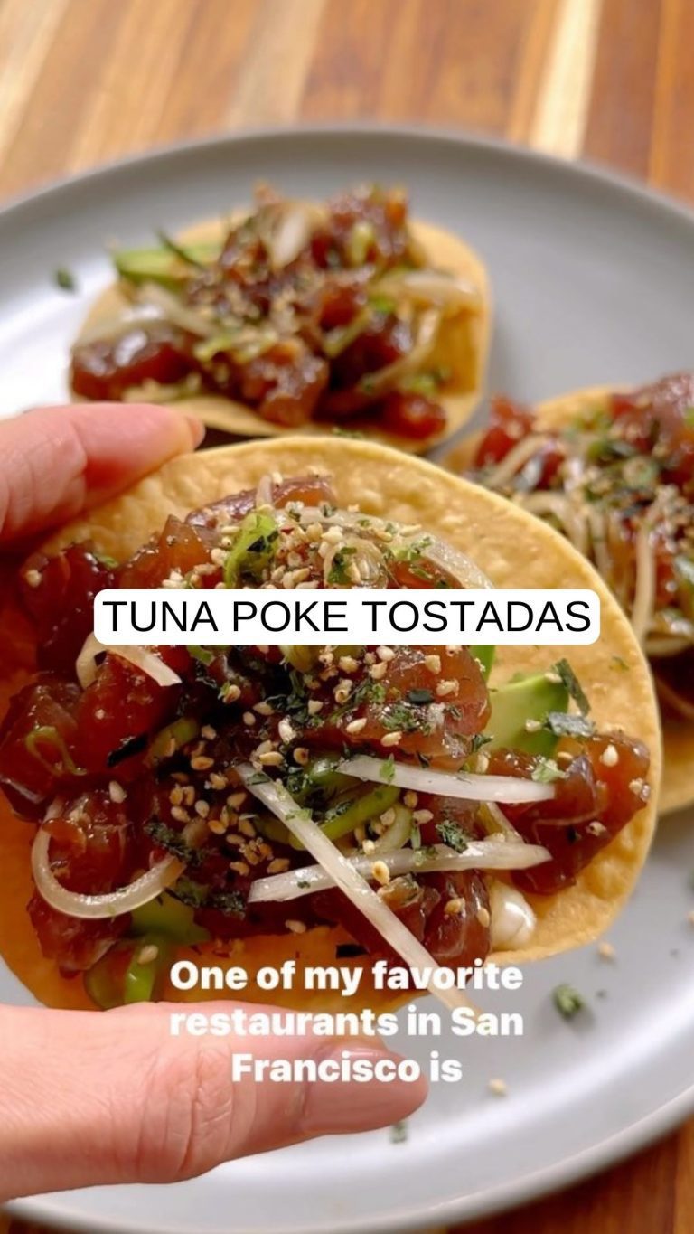 Tuna Poke Tostadas - 9am Chef