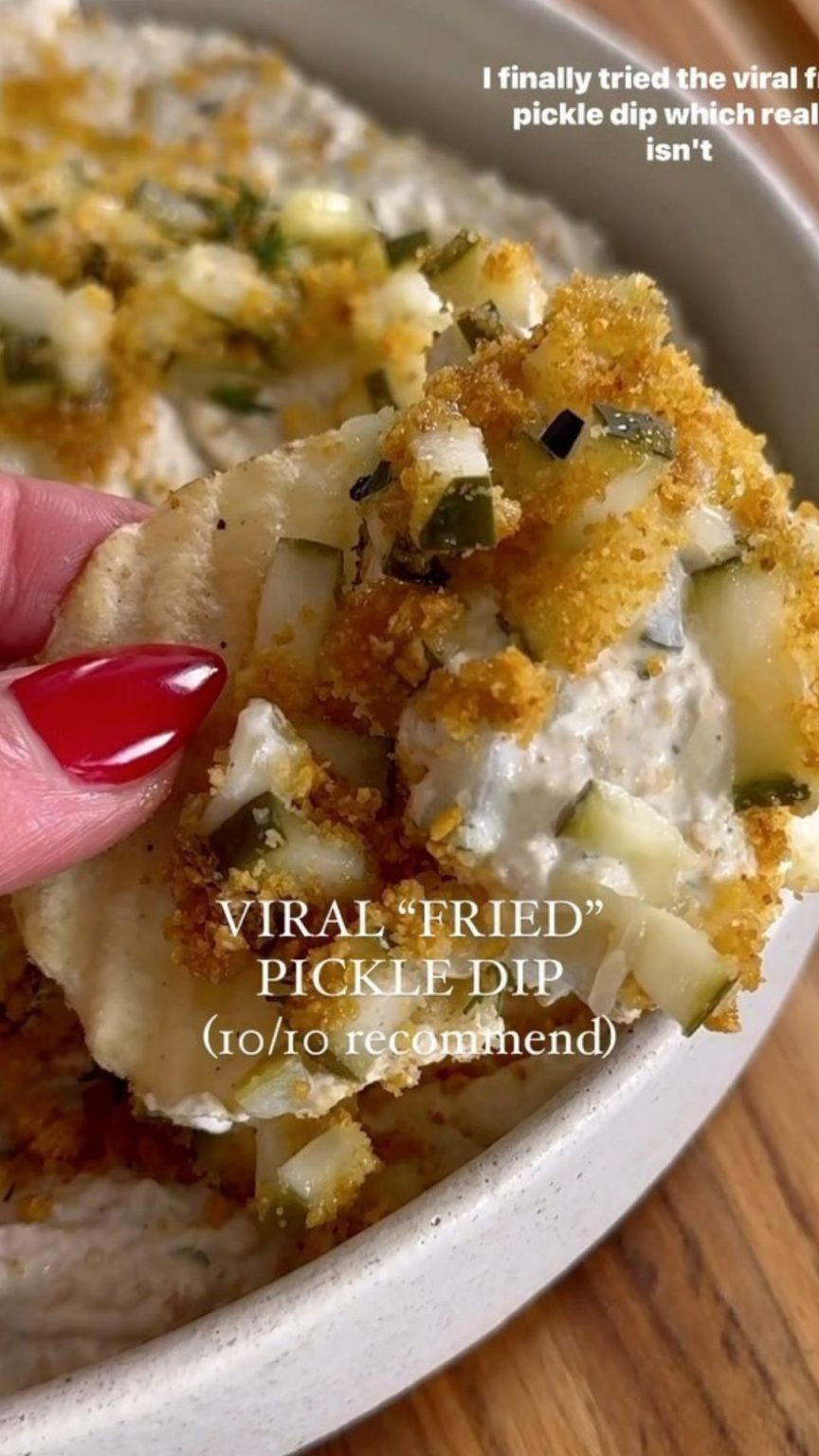 Viral “Fried” Pickle Dip - 9am Chef