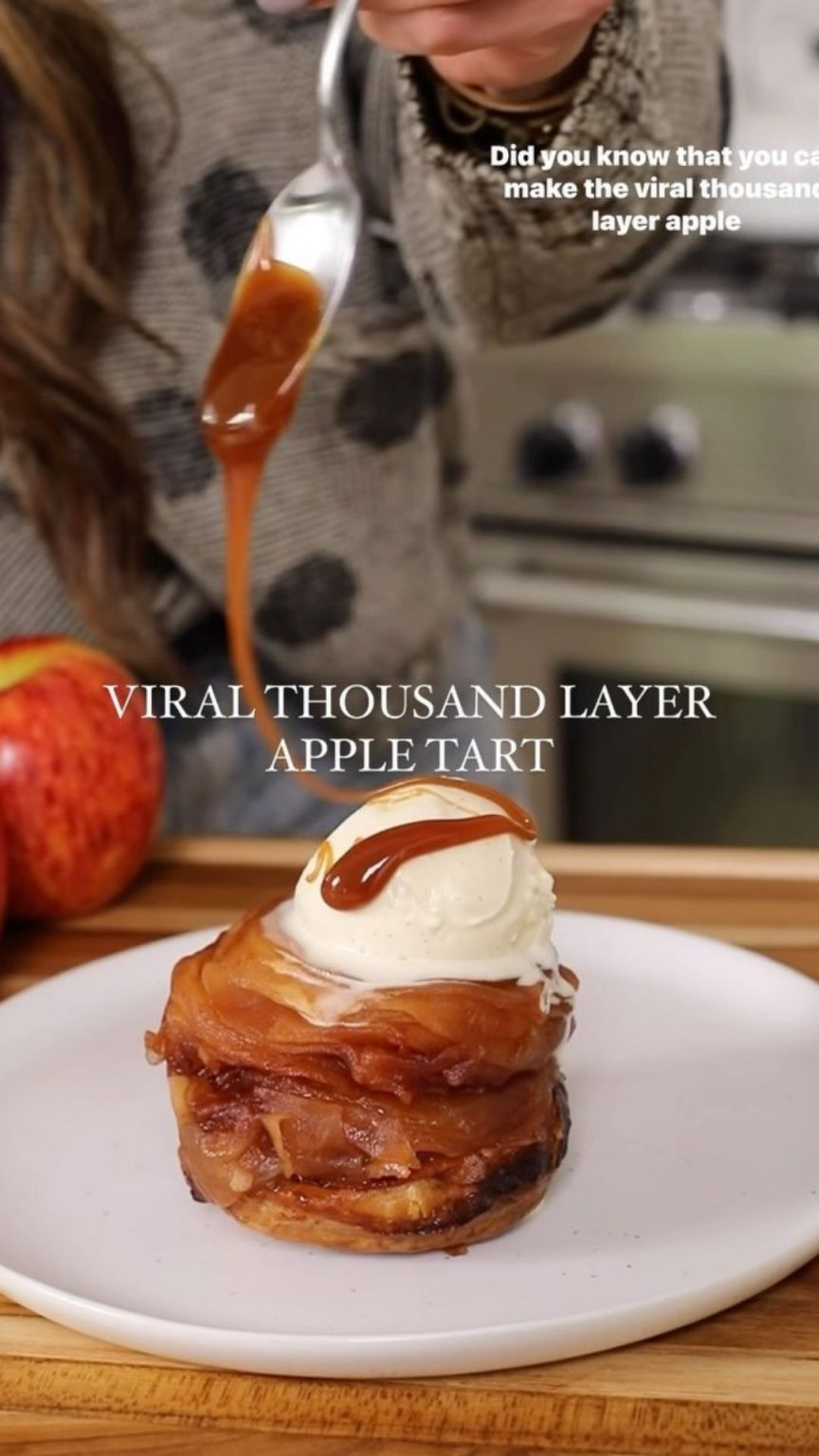 Viral Thousand Layer Apple Tart - 9am Chef