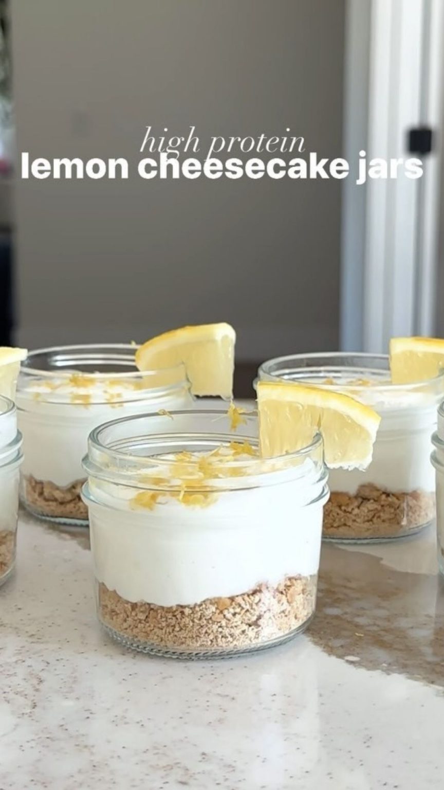 Lemon Cheesecake Jars - 9am Chef