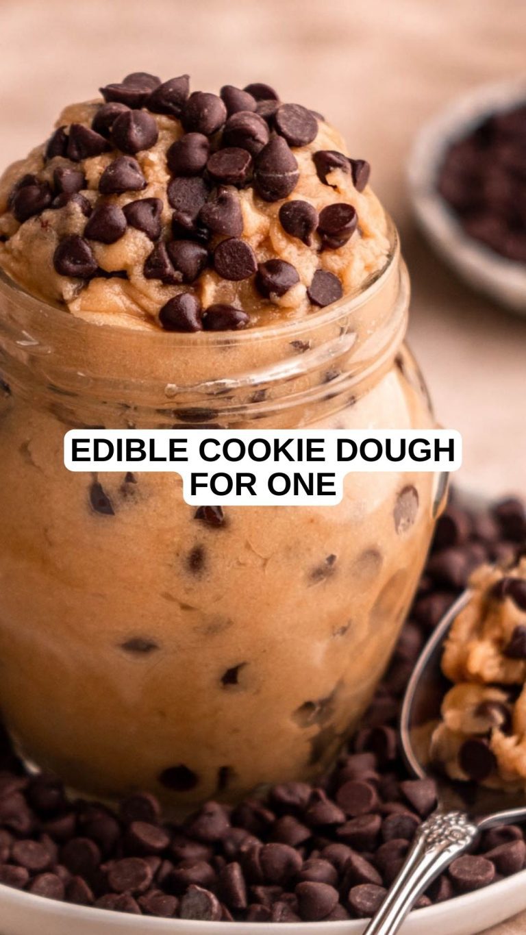 Edible Cookie Dough for One – 9am Chef