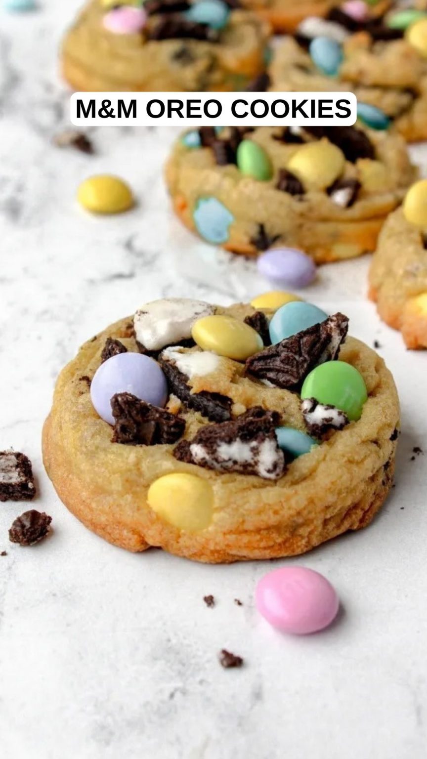 M&M Oreo Cookies - 9am Chef