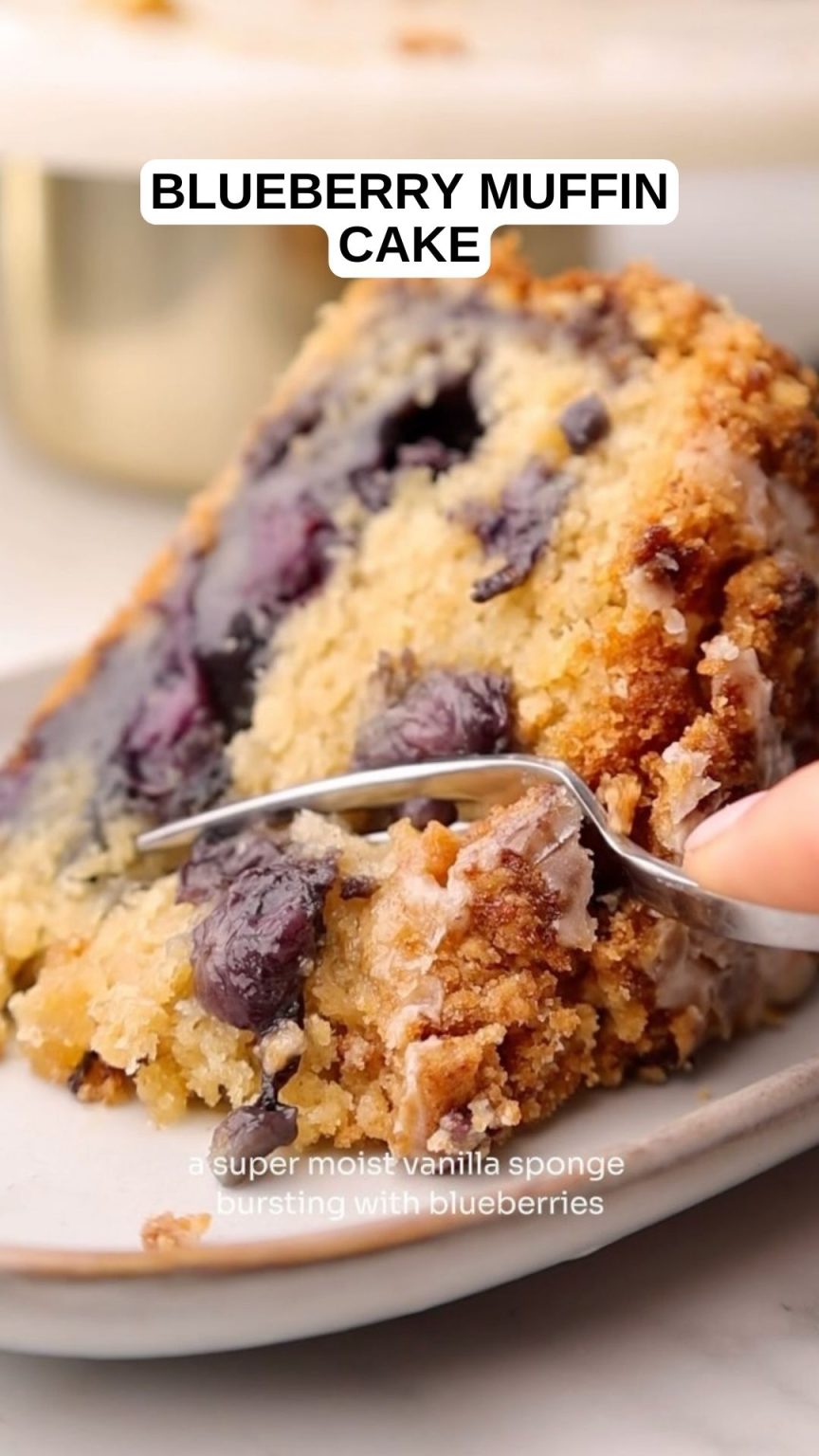 Blueberry Muffin Cake - 9am Chef