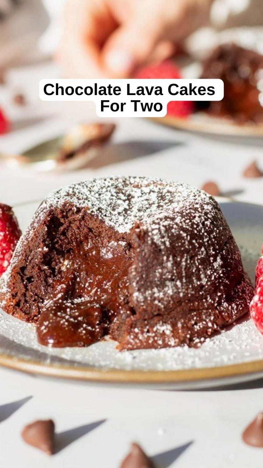 Chocolate Lava Cakes For Two - 9am Chef