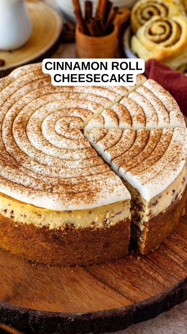 Cinnamon Roll Cheesecake - 9am Chef