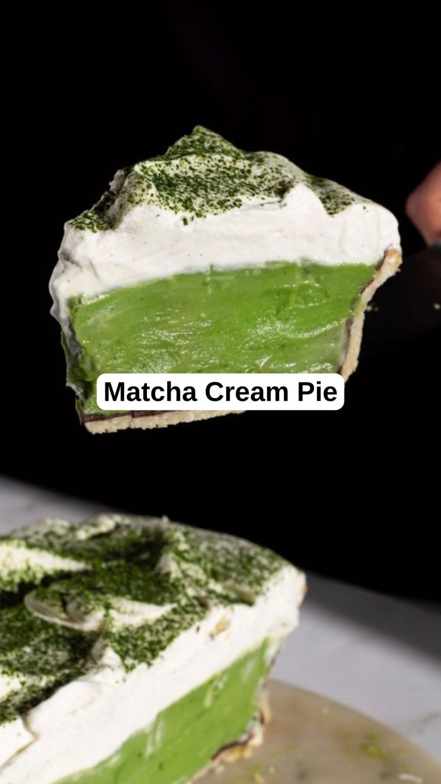 Matcha Cream Pie - 9am Chef
