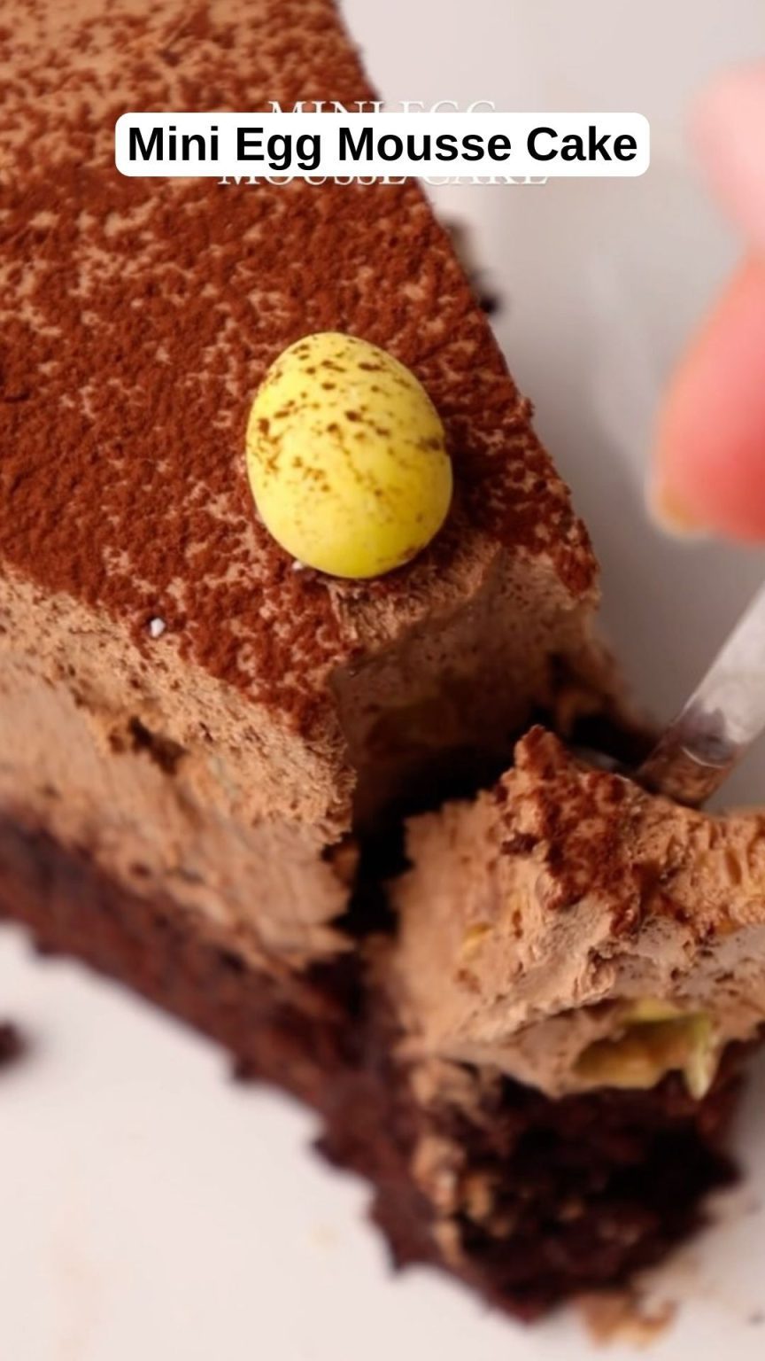 Mini Egg Mousse Cake - 9am Chef