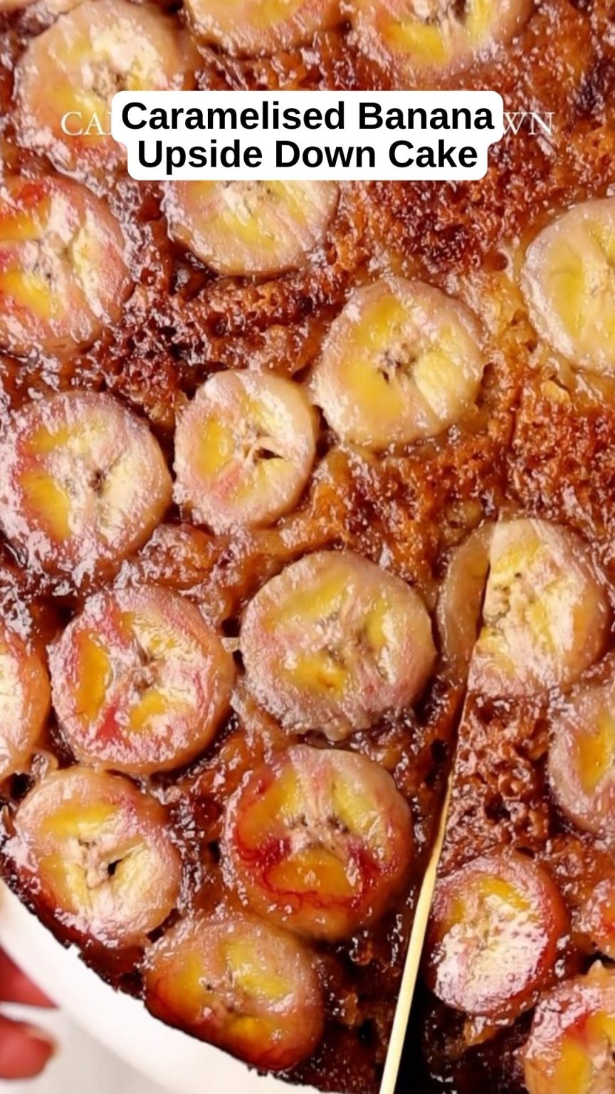 Caramelised Banana Upside Down Cake - 9am Chef