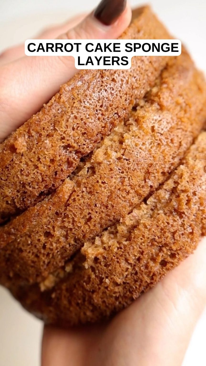 Carrot Cake Sponge layers - 9am Chef