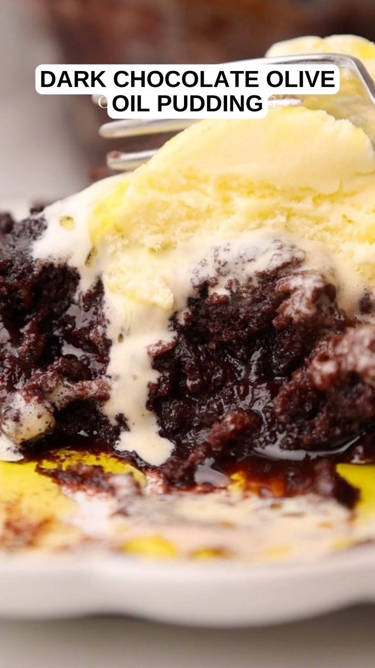 Dark Chocolate Olive Oil Pudding - 9am Chef