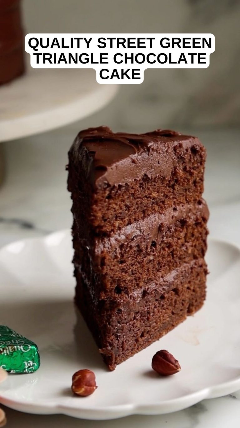 Quality Street Green Triangle Chocolate Cake - 9am Chef