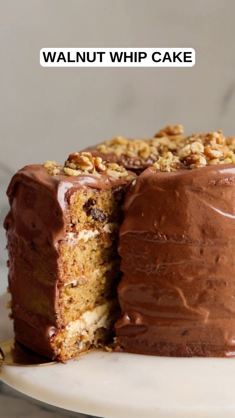 Walnut Whip Cake - 9am Chef