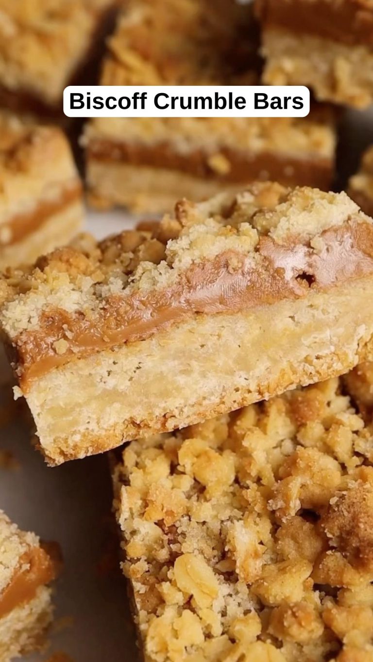 Biscoff Crumble Bars – 9am Chef