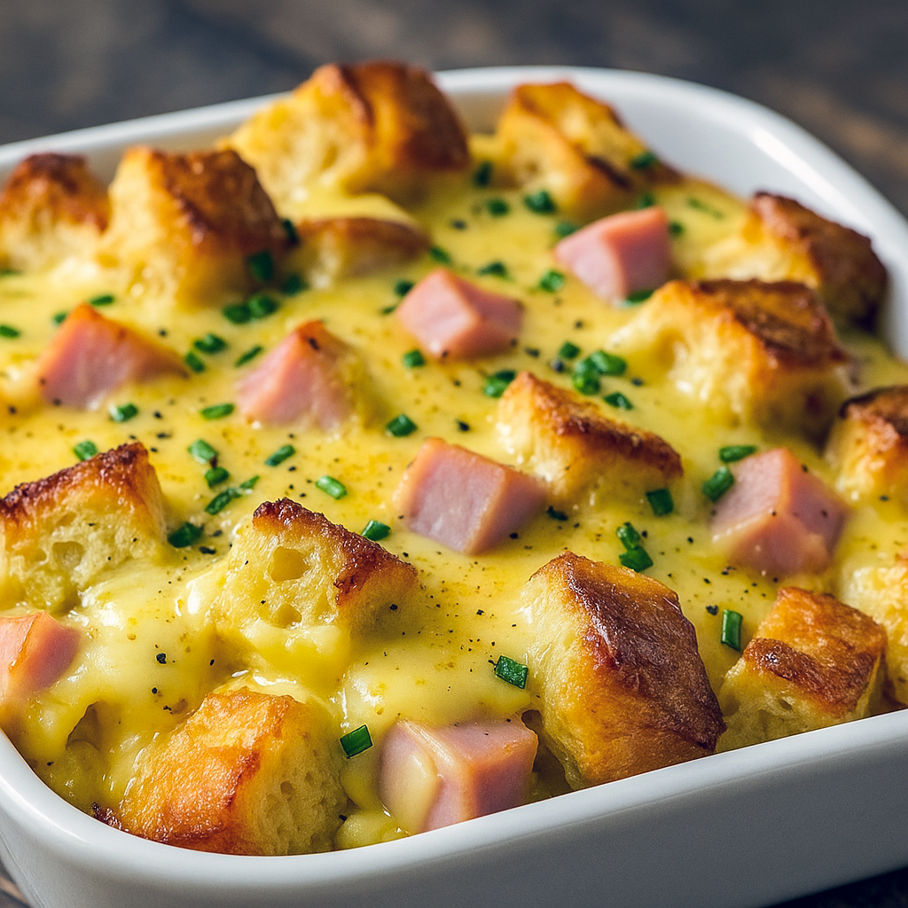 Eggs Benedict Casserole — Best Easy Breakfast Casserole Recipe - 9am Chef