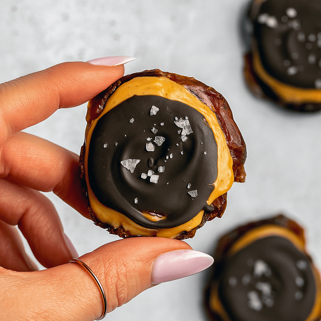 Smashed Dates with Peanut Butter & Chocolate — Healthy Sweets - 9am Chef