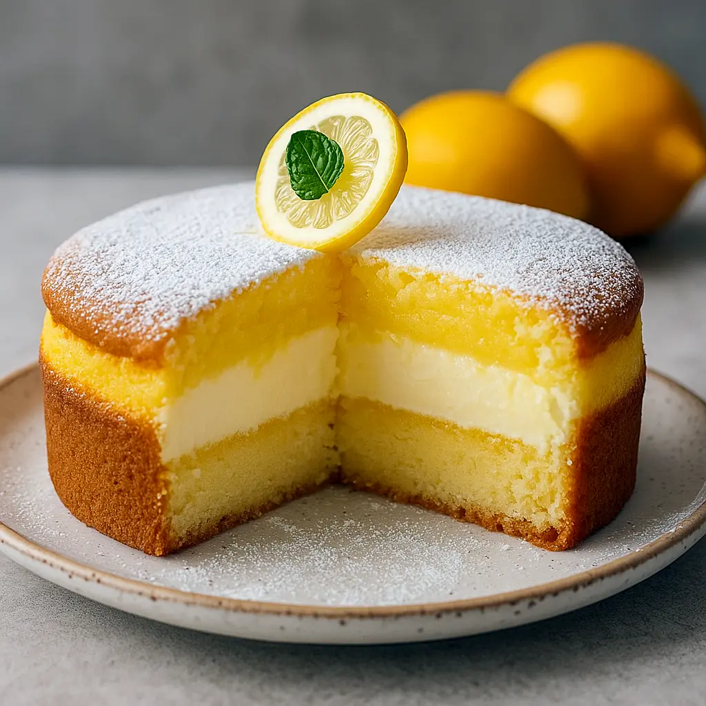 Very Moist Lemon Custard Cake — Best Lemon Cake Recipe Moist - 9am Chef