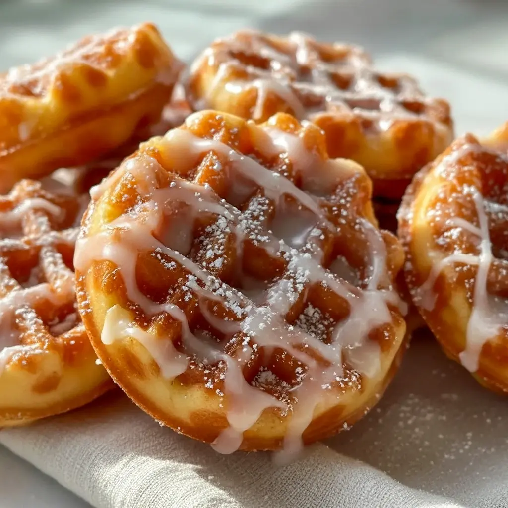Apple Fritter Waffle Donuts — Easy Apple Waffles Recipe - 9am Chef