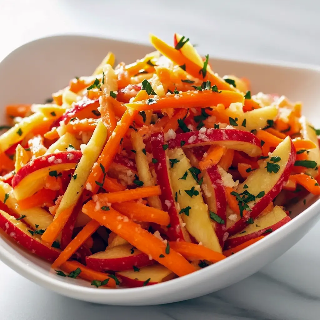 Crunchy Carrot Apple Salad — Cozy Salad Recipes For Fall - 9am Chef
