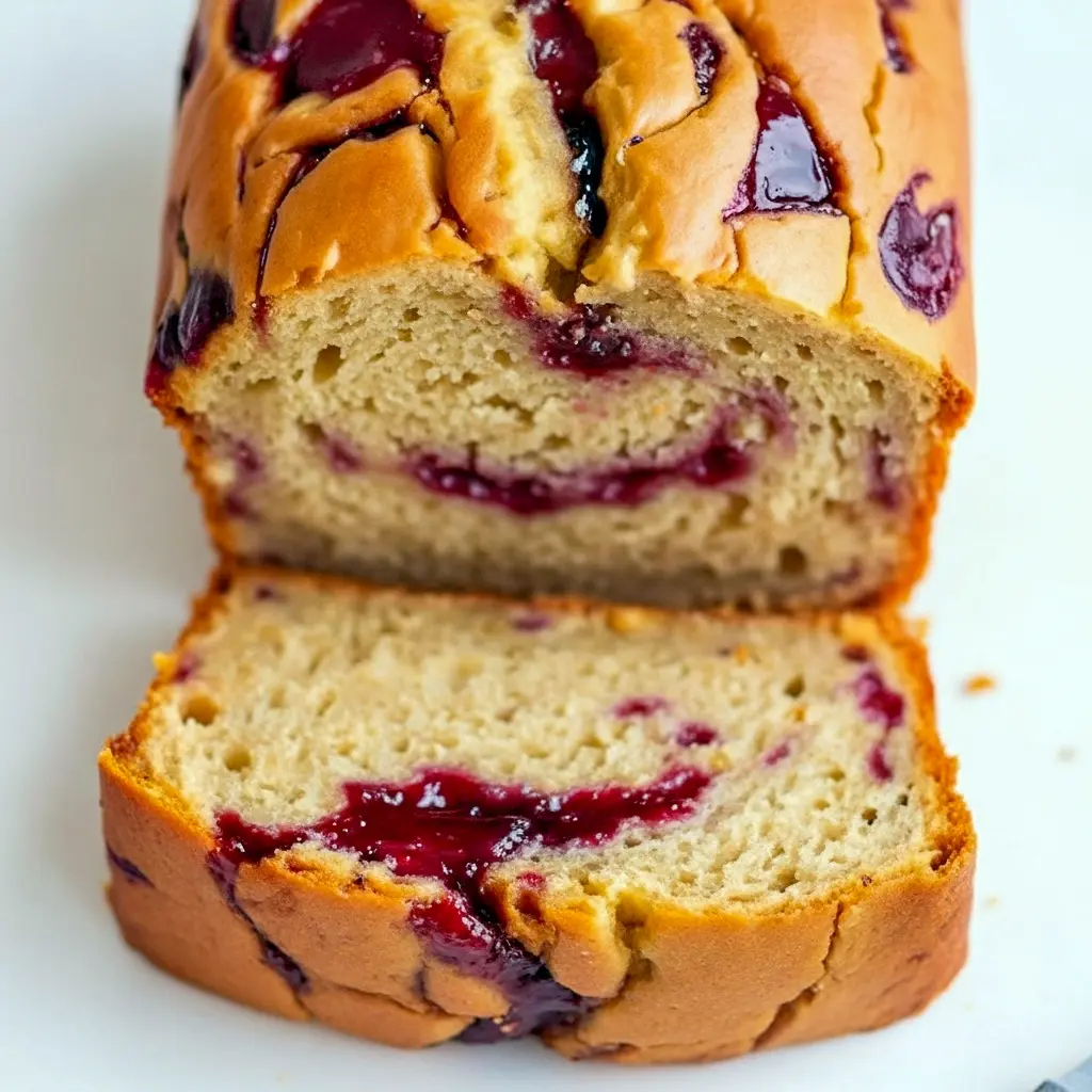 Gooey Peanut Butter & Jelly Banana Bread — Top Pb And J Desserts Idea ...