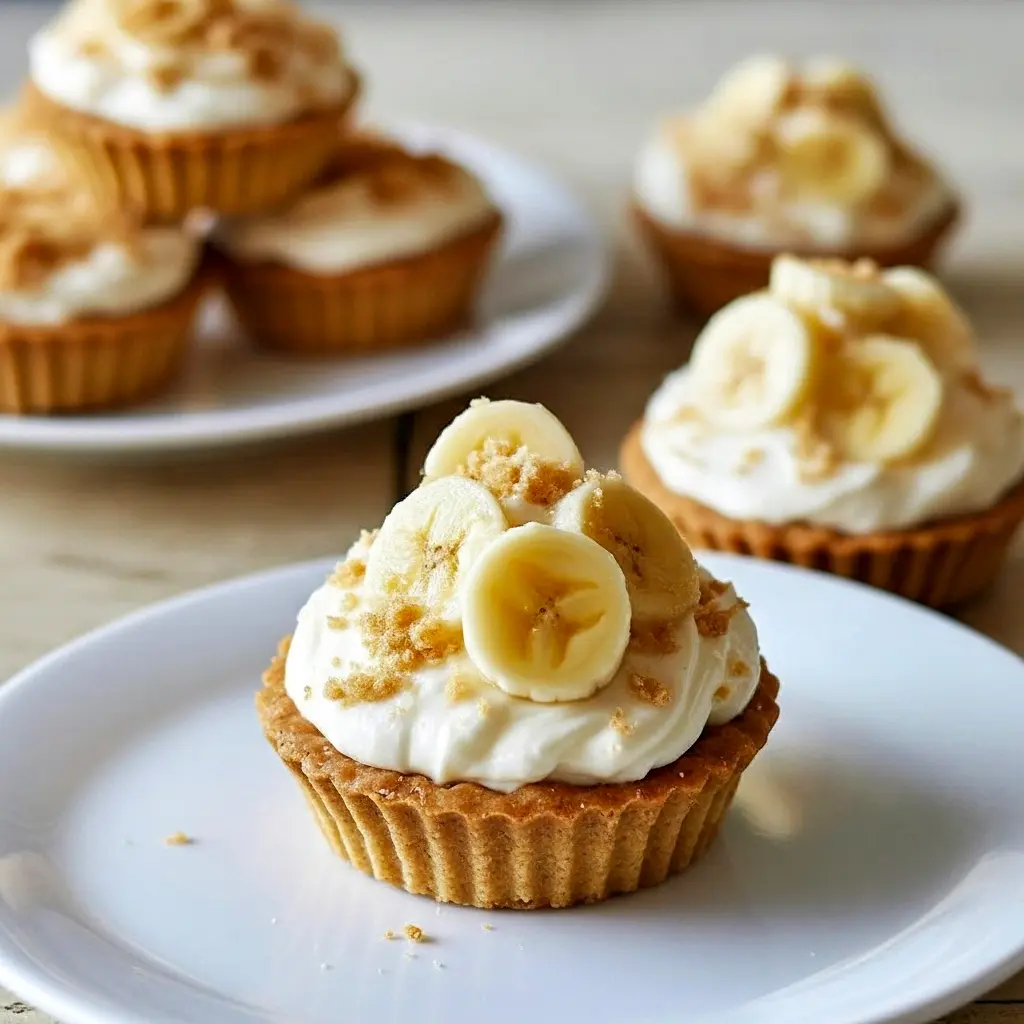 No-Bake Mini Banana Cream Pies — Easy No Bake Mini Banana Cream Pies ...