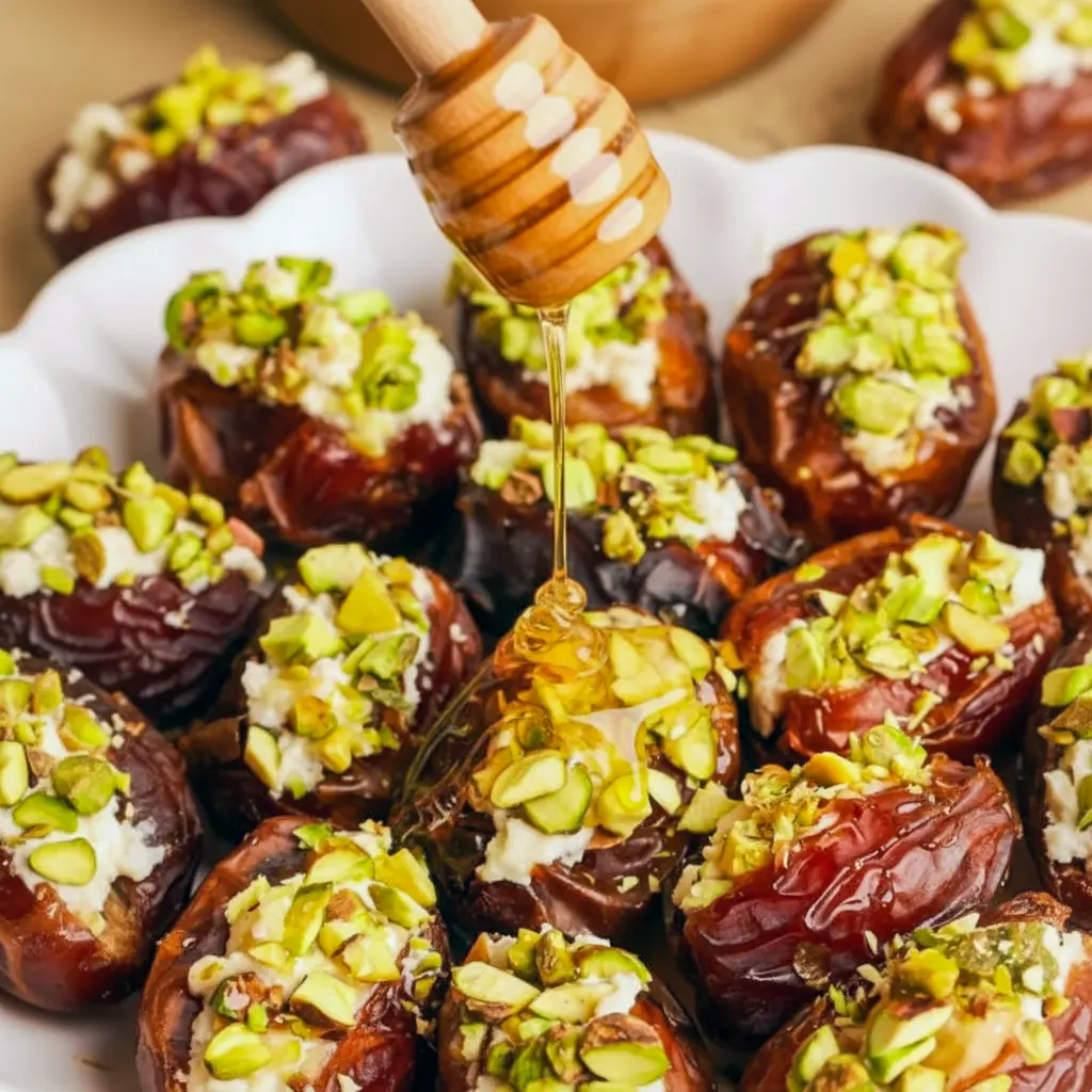 Appetizer Snacks: Elegant Honey Pistachio Ricotta Stuffed Dates — Must ...