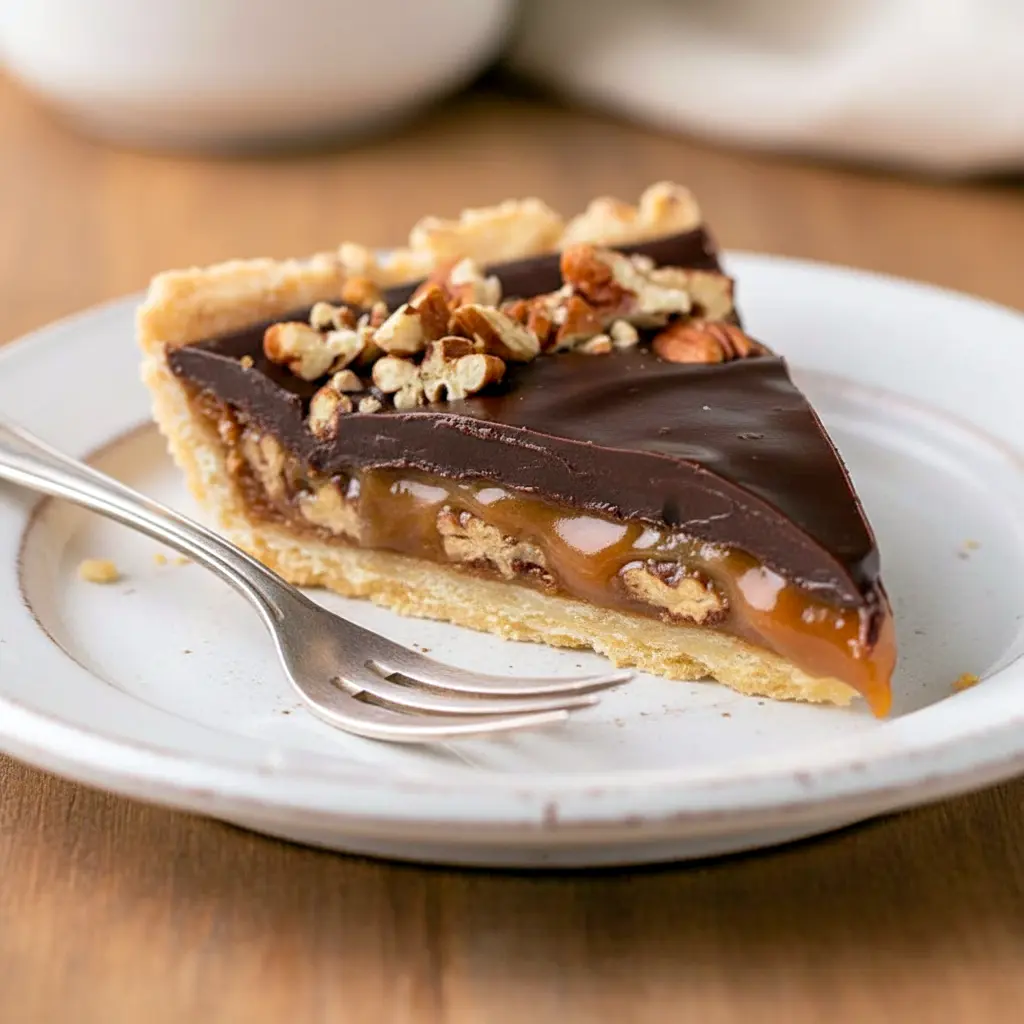 Decadent Chocolate Turtle Pie — Easy Turtle Pie Filling Recipe - 9am Chef