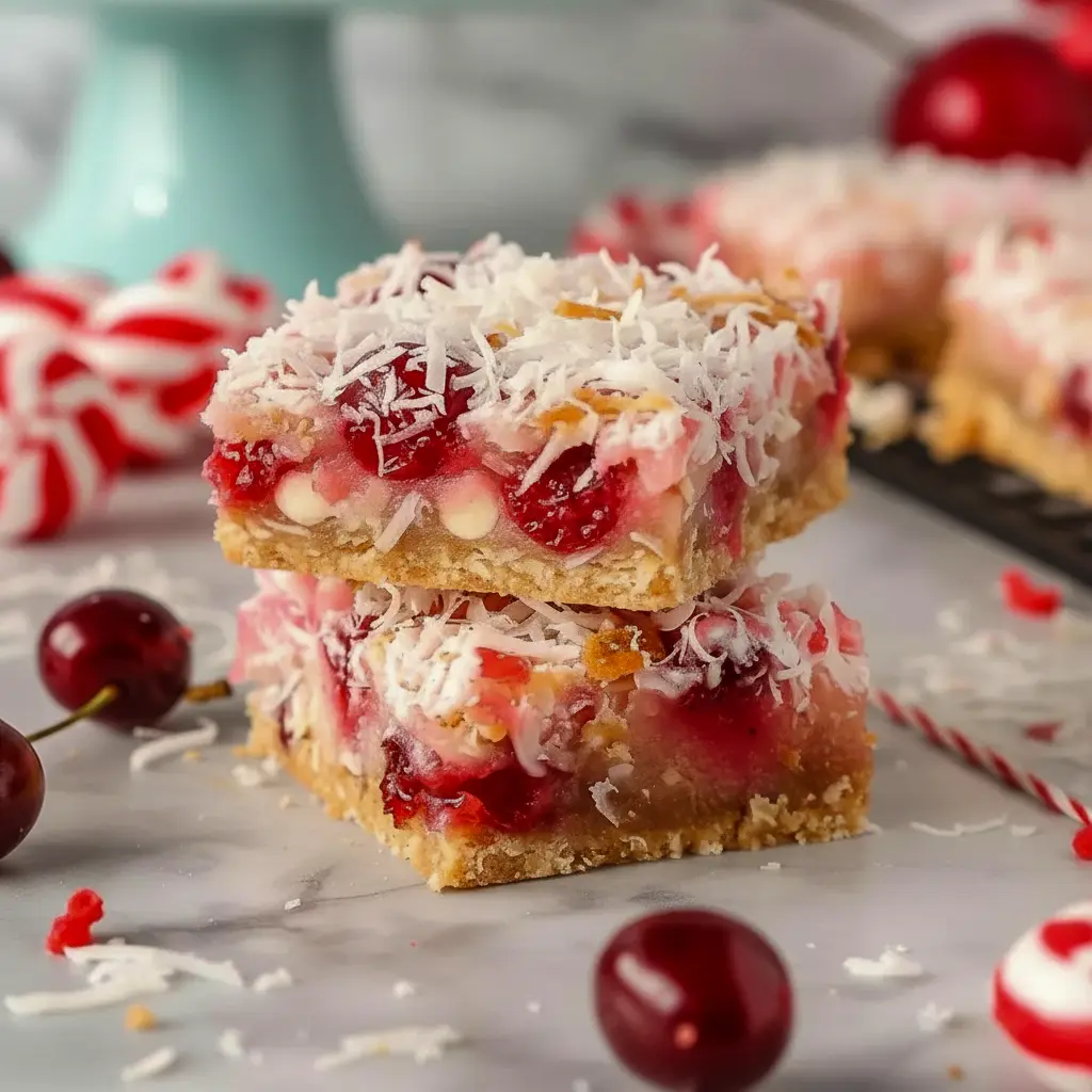 Easy Cherry Coconut Bars — Sweet, Chewy, and Totally Comforting - 9am Chef