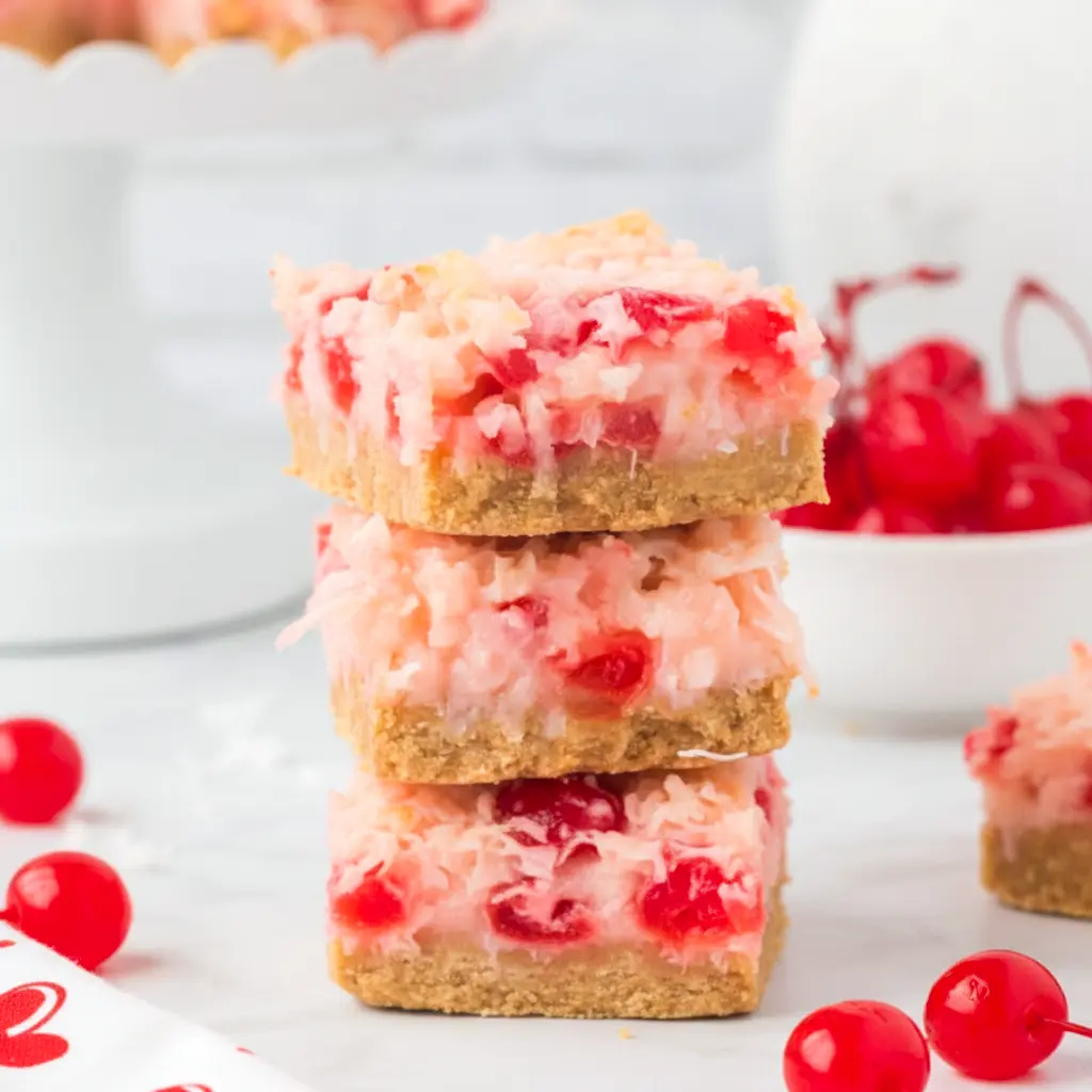 Easy Cherry Coconut Bars — Sweet, Chewy, and Totally Comforting - 9am Chef