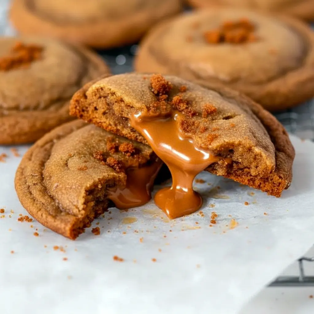 Irresistible Biscoff Lava Cookie — Cookie Butter Center That Gushes ...