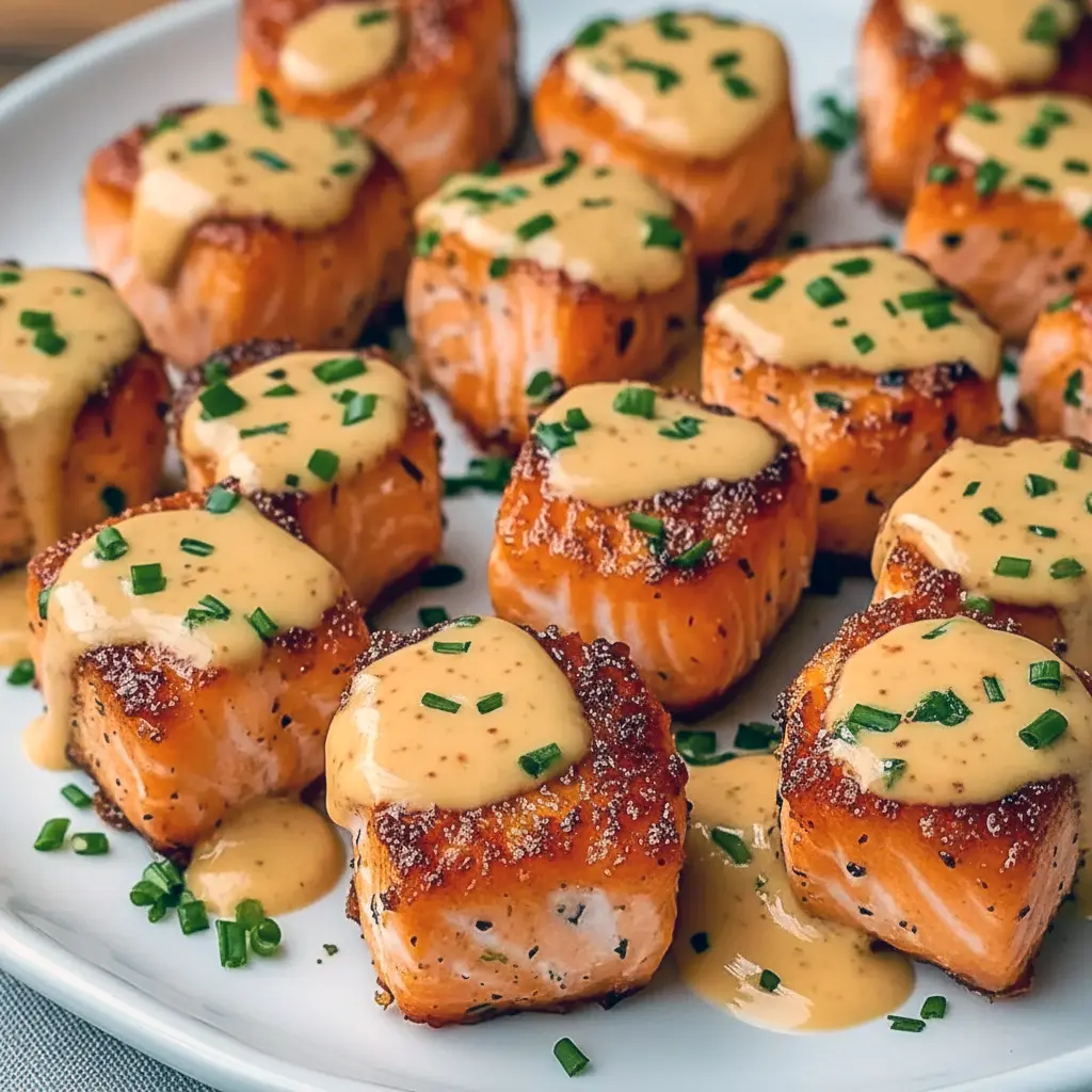 Irresistible Crispy Bang Bang Salmon Bites — Salmon Bites Baked to ...